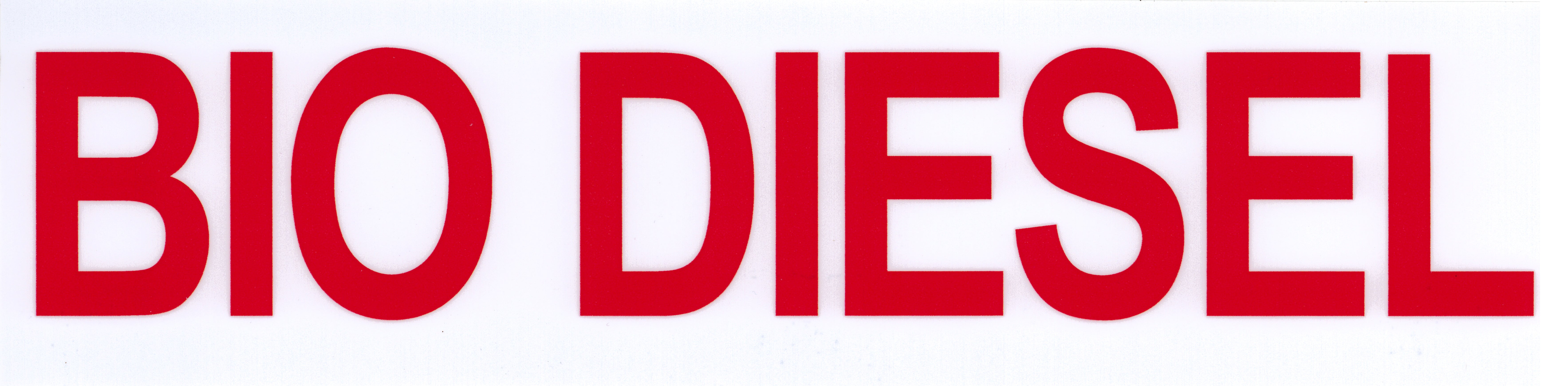 Decals For Fuel Storage Tanks - Bio Diesel 3" Tall x 12" Wide ...