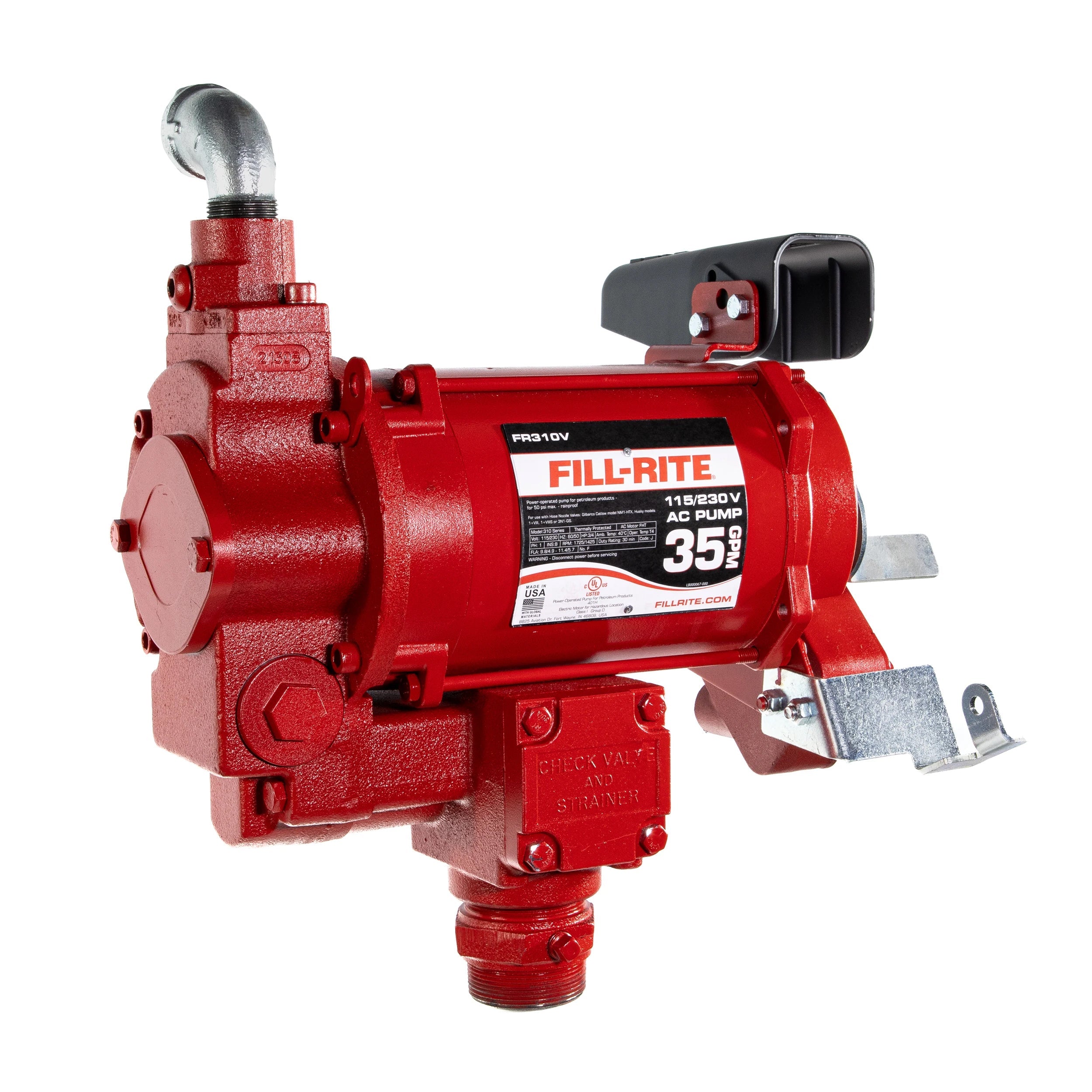 Fill-Rite FR310VN 115/230V Fuel Transfer Pump wo/Meter 30GPM – Illinois ...