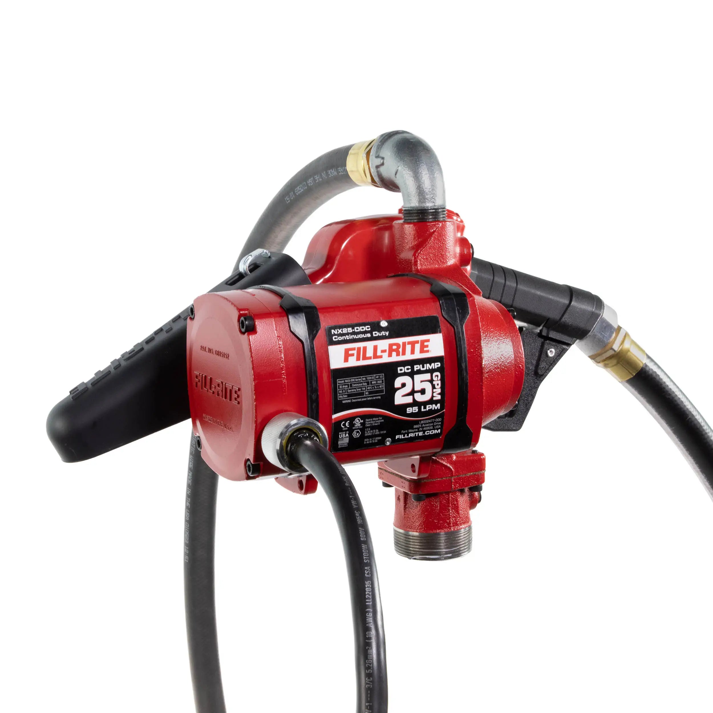 Fill-Rite NX25-DDCNB-AA 12/24V DC 25 GPM Fuel Transfer Pump with Autom ...