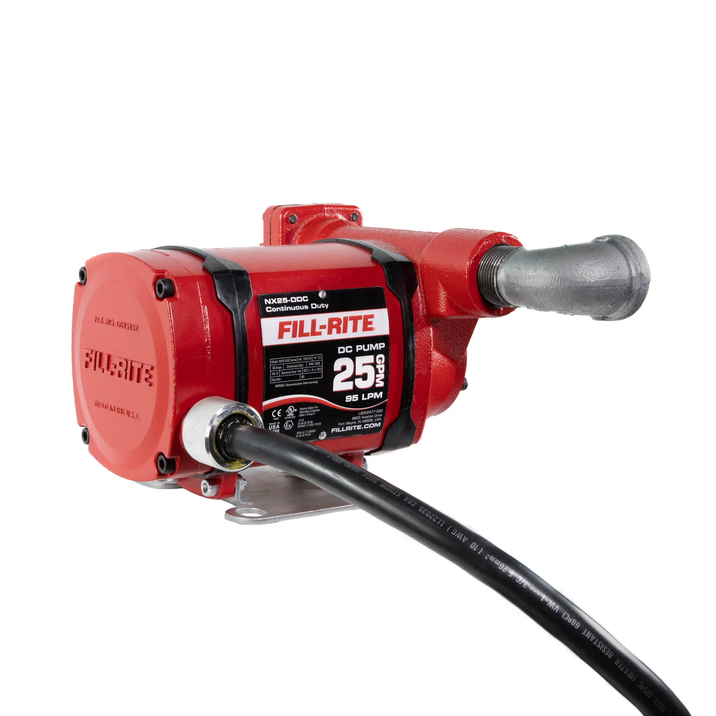 Fill-Rite NX25-DDCNF-PX 12/24V DC 25 GPM Fuel Transfer Pump, Pump Only ...