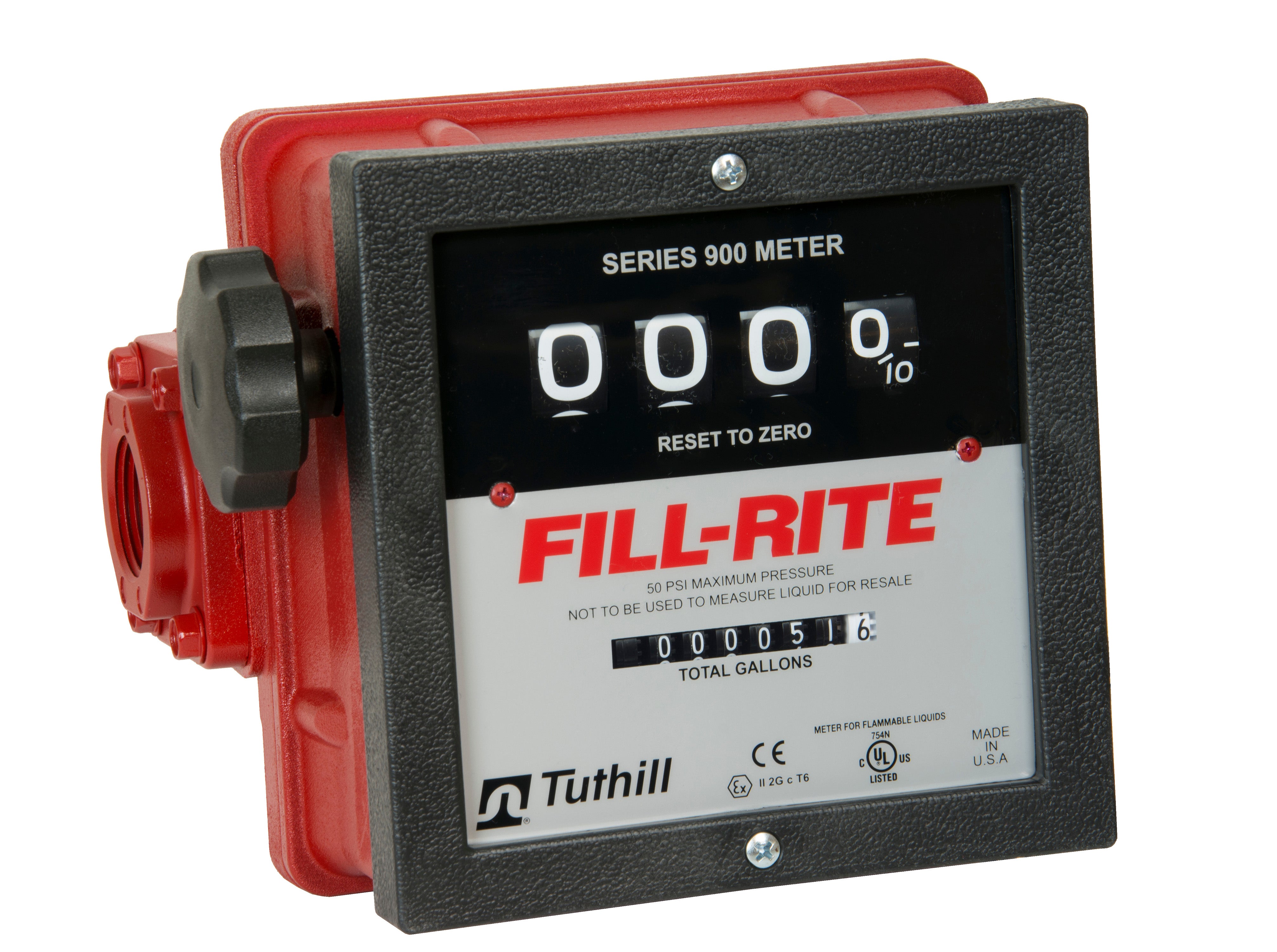 Fill-Rite 901C 6-40 GPM 4-Digit Mechanical Fuel Transfer Meter ...